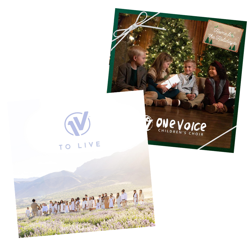 Holiday 2-Pack CD Bundle: TO LIVE + HOME FOR THE HOLIDAYS – One Voice ...